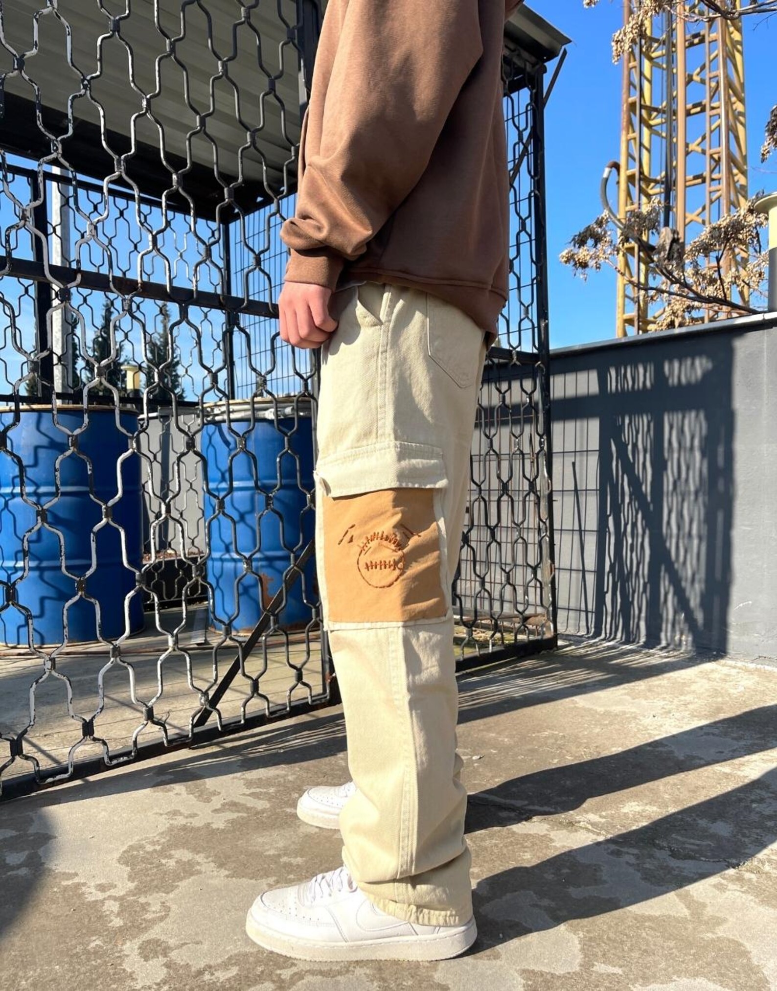 Baggy Fit Travis Scott Pants, Special Designed, Hand Embroidery, Cactus ...