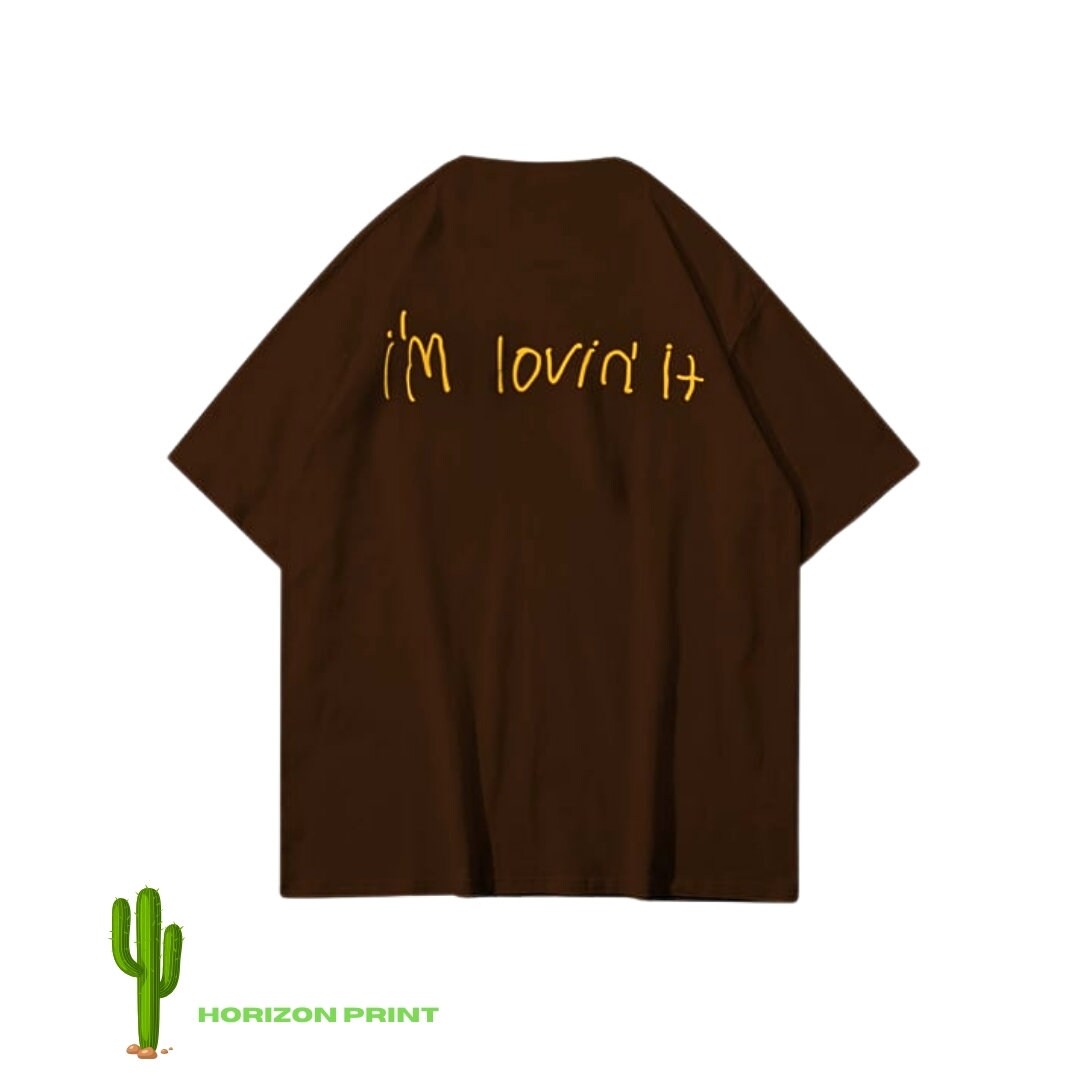 I'm Loving It MC T-shirt , Oversize Hip Hop T-shirt, Print Tee, Cactus ...