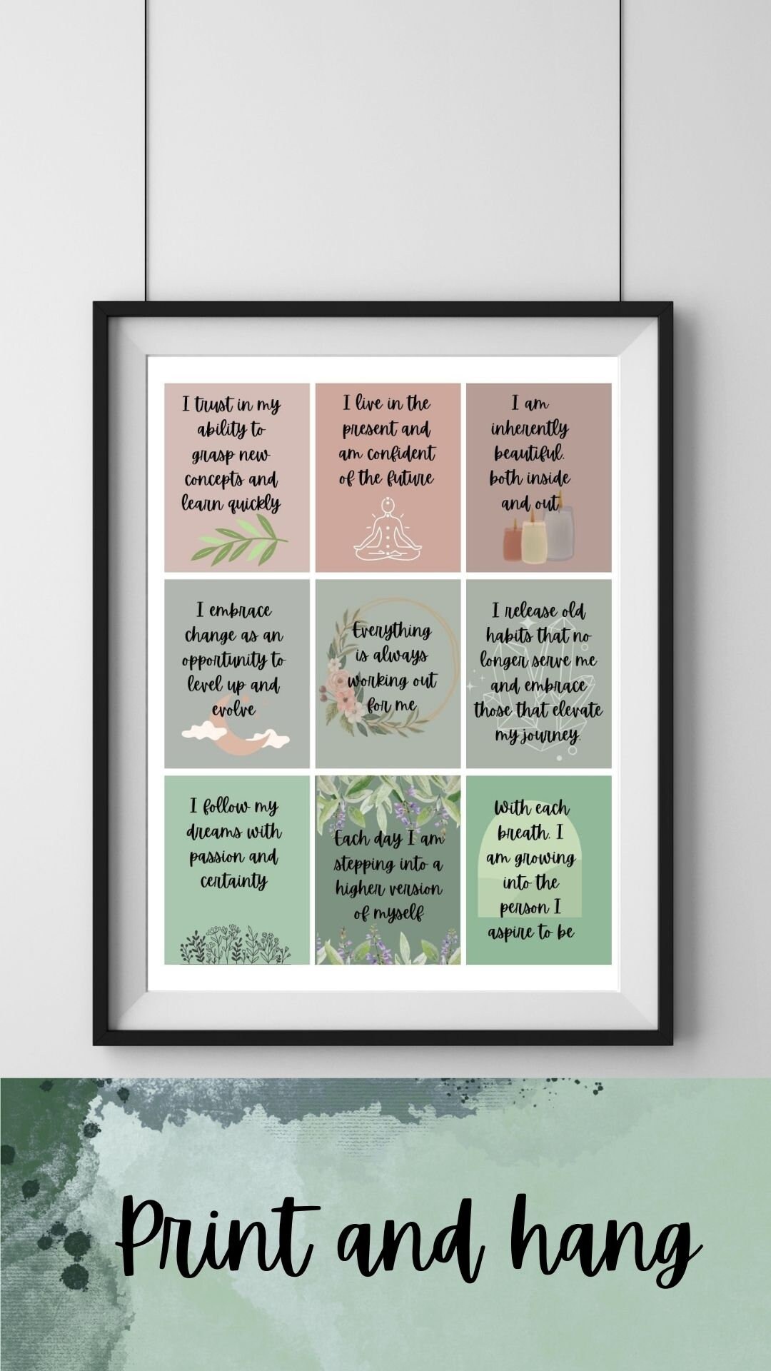 Printable Affirmation Cards to Unlock Your Highest Self - Etsy
