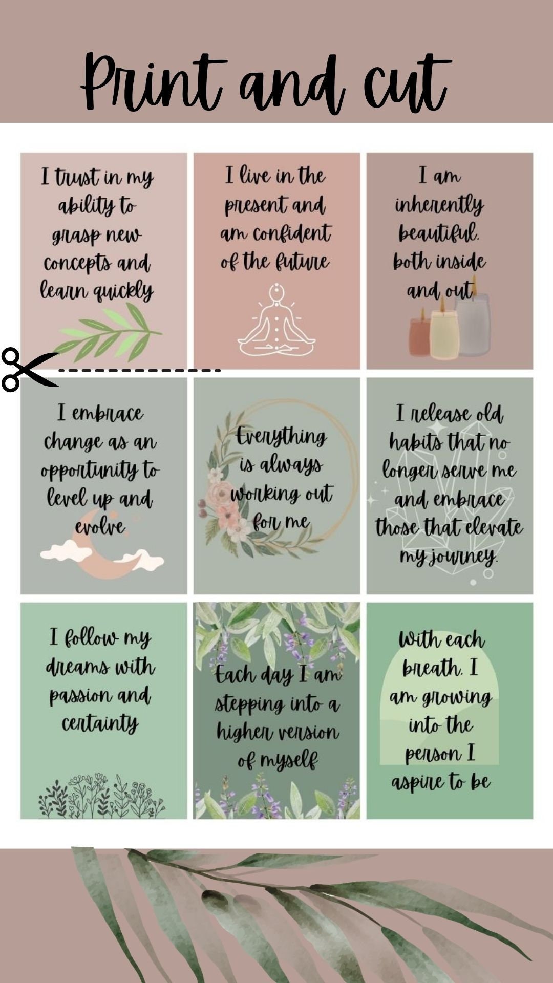 Printable Affirmation Cards to Unlock Your Highest Self - Etsy