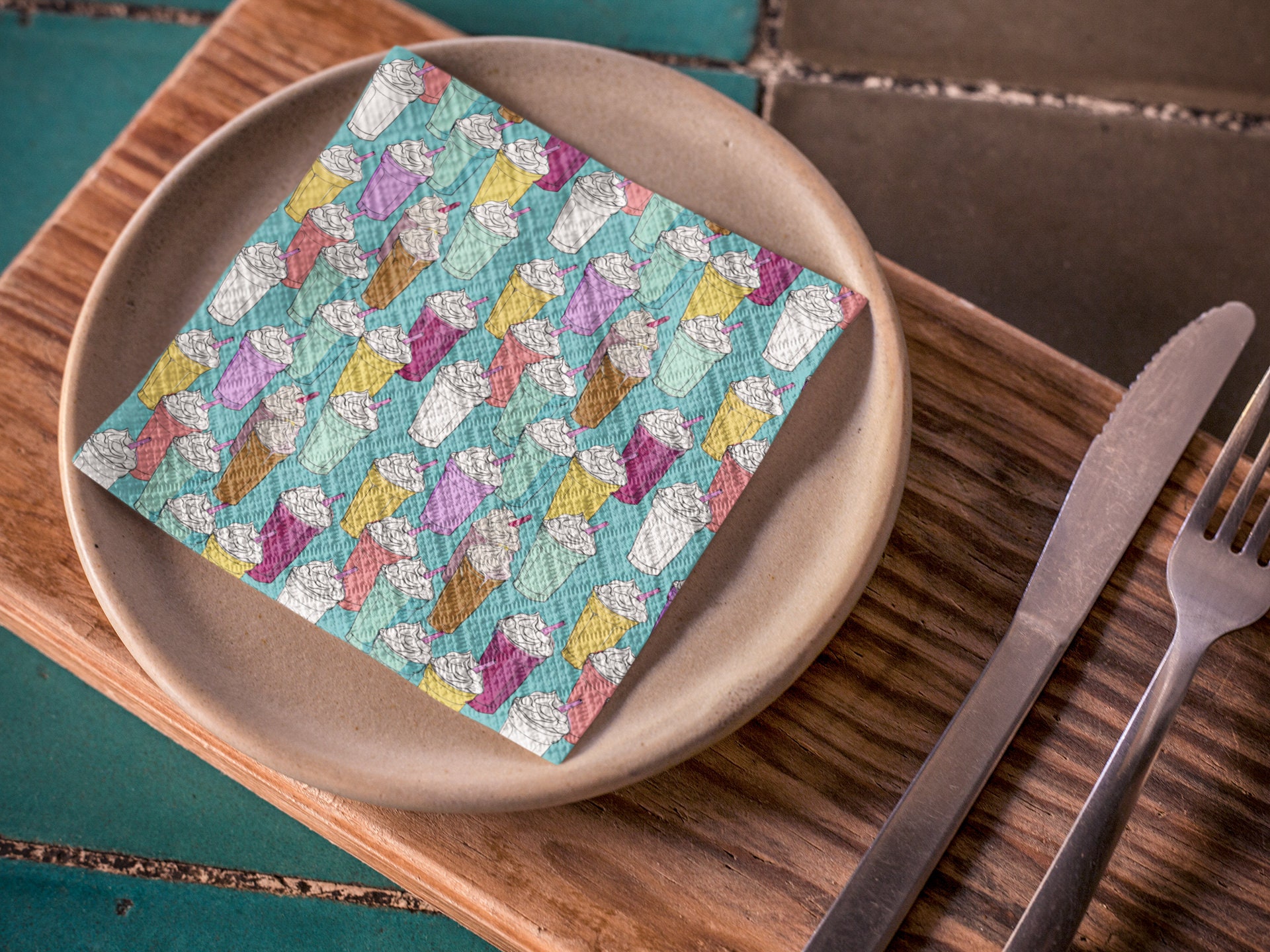 Milkshake Pattern | Seamless Digital Patterns | Instant Download ...