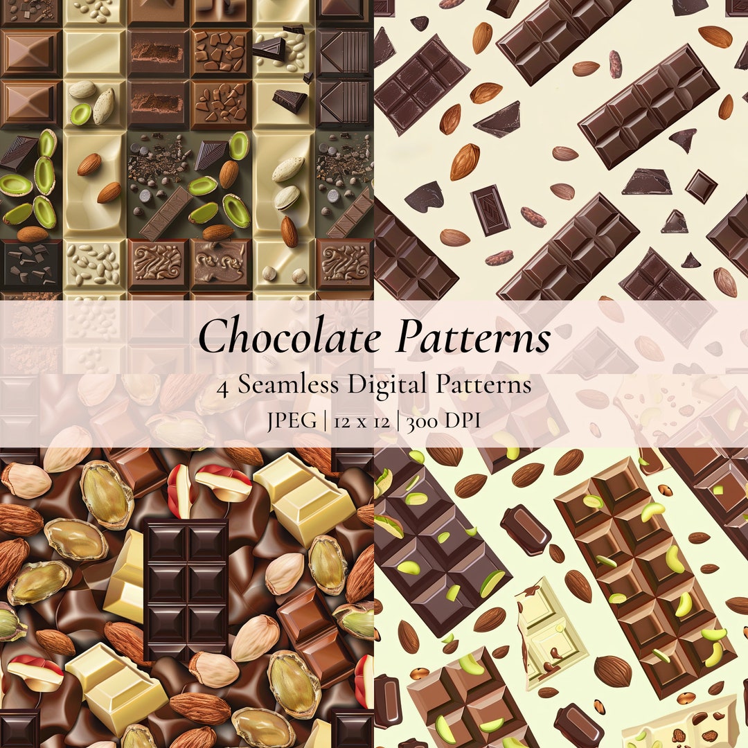 Chocolate Pattern | Seamless Digital Patterns | Instant Download ...