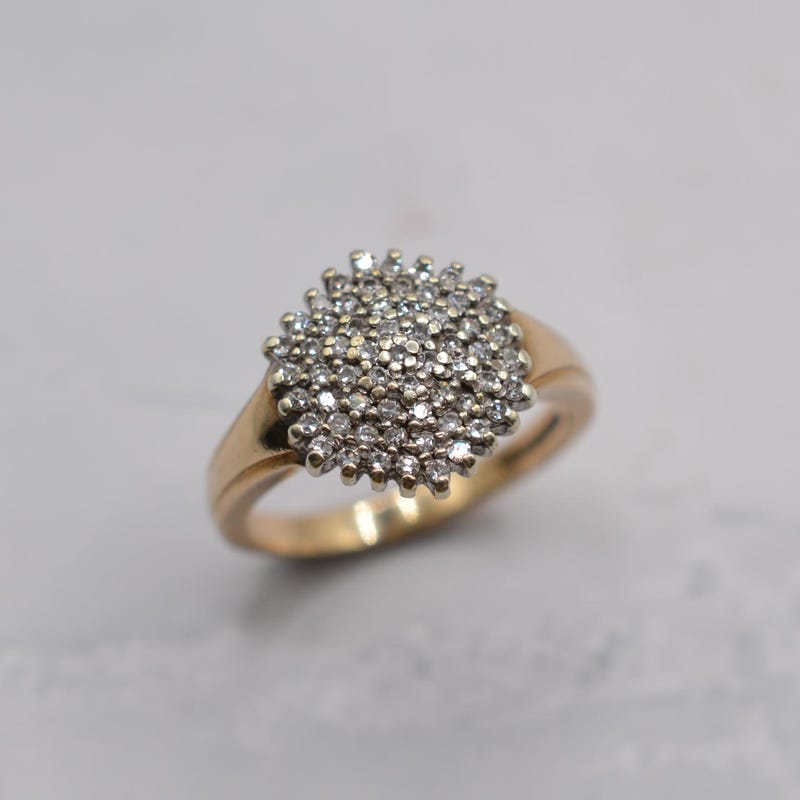 Vintage Bulky Gold Ring - Etsy UK