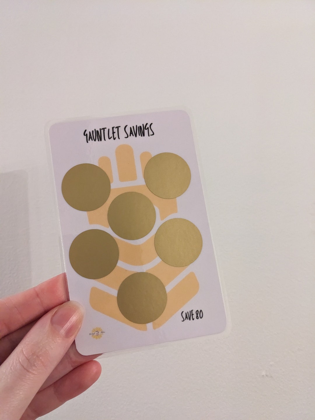 Gauntlet Scratch off Savings Challenge - Etsy