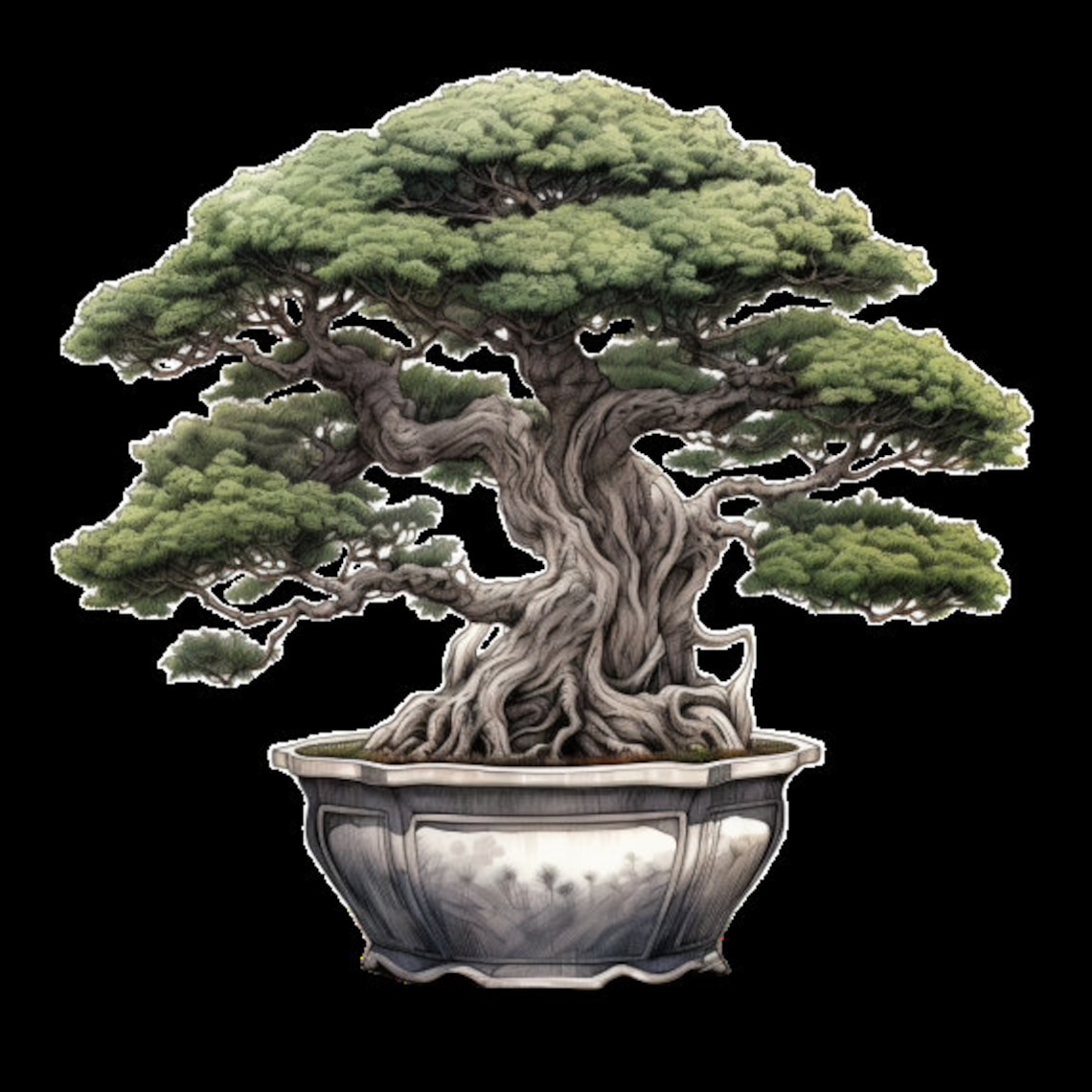 20 Bonsai Tree Drawing Pngs Tree Drawing Bonsai Drawing Bonsai PNG ...