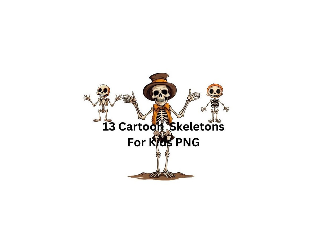 Spooktacular Cartoon Halloween Skeletons for Kids: 13 Fun and Friendly ...