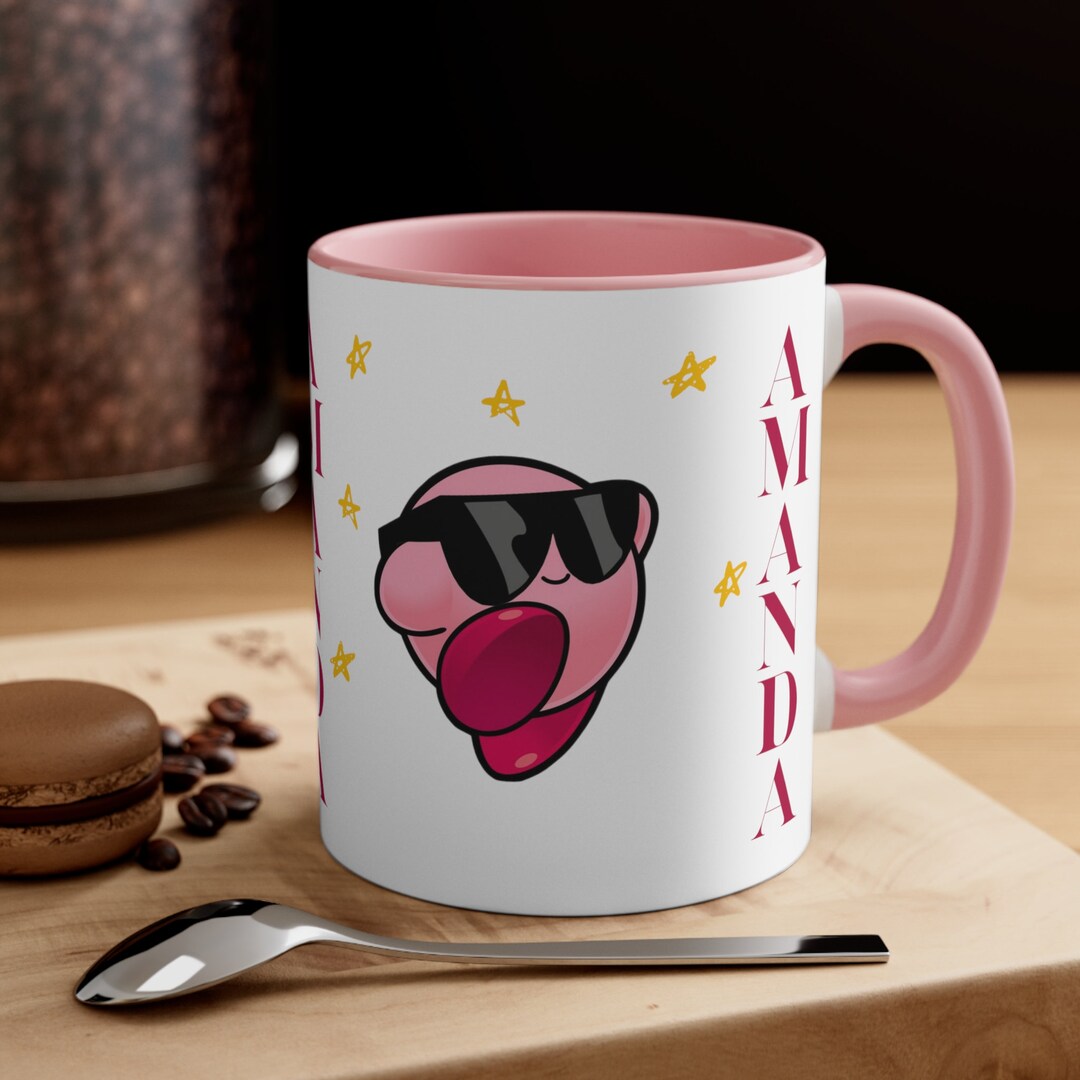 Custom Kirby Mug, Cute Kirby Coffee Mug, Personalized Kirby Mug, Kawaii ...