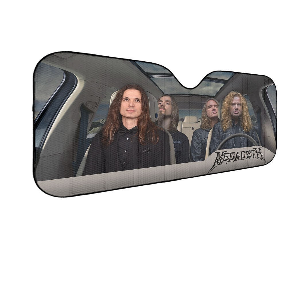 Megadeth Car Sun Shade Rock Band Sun Visor Fan Gift sold by Gabriela ...