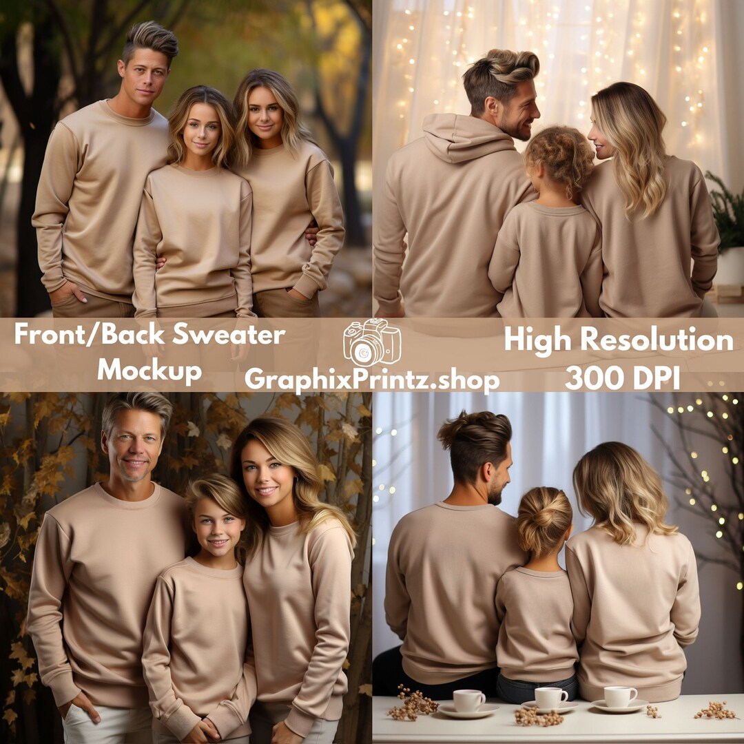 Family Mockup Bundle,family Model Mockup, Sweater Mockup, Parents and Kid Gildan Mockup,family ...