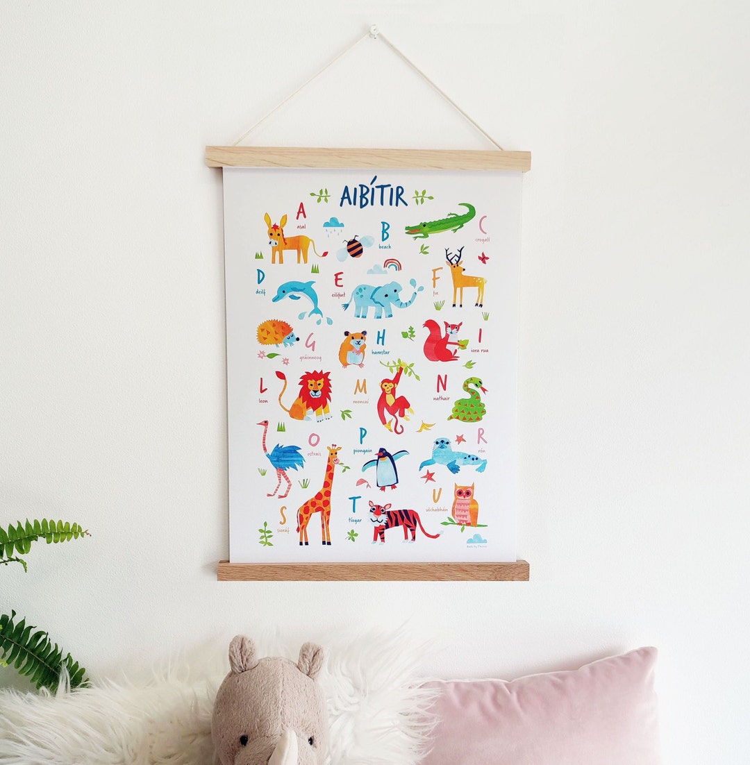 Irish Alphabet - Aibítir A3 Print | Ireland - Etsy
