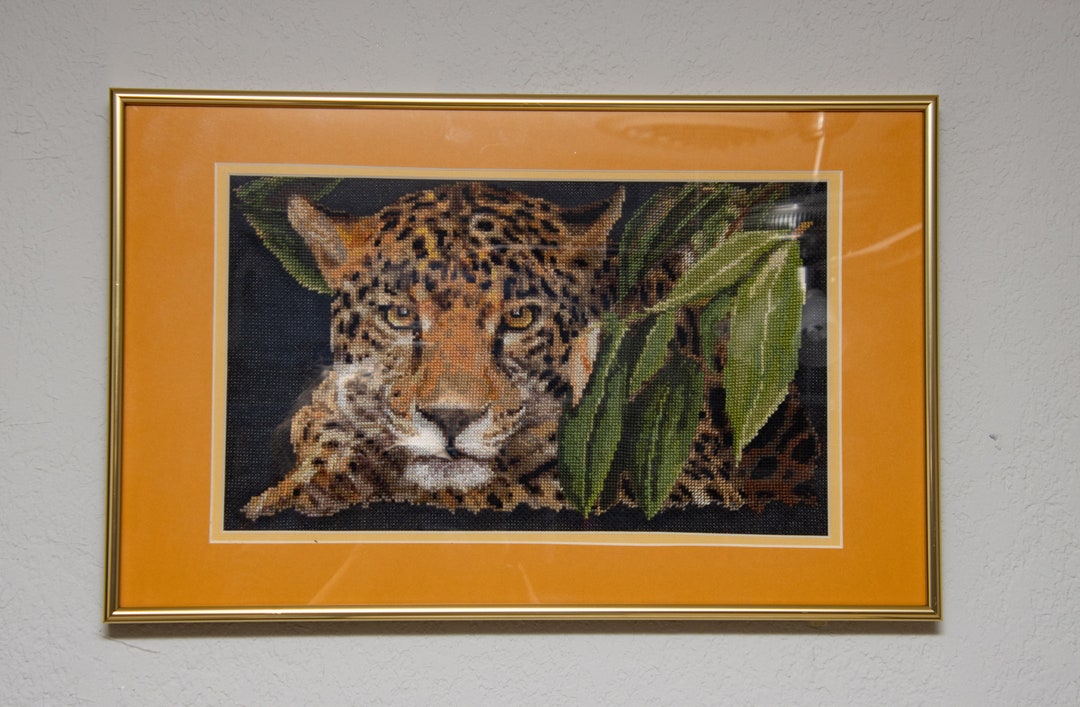 Jaguar, Cross Stitch, Wall Art, Nature, Wild Animals, Big Cat - Etsy