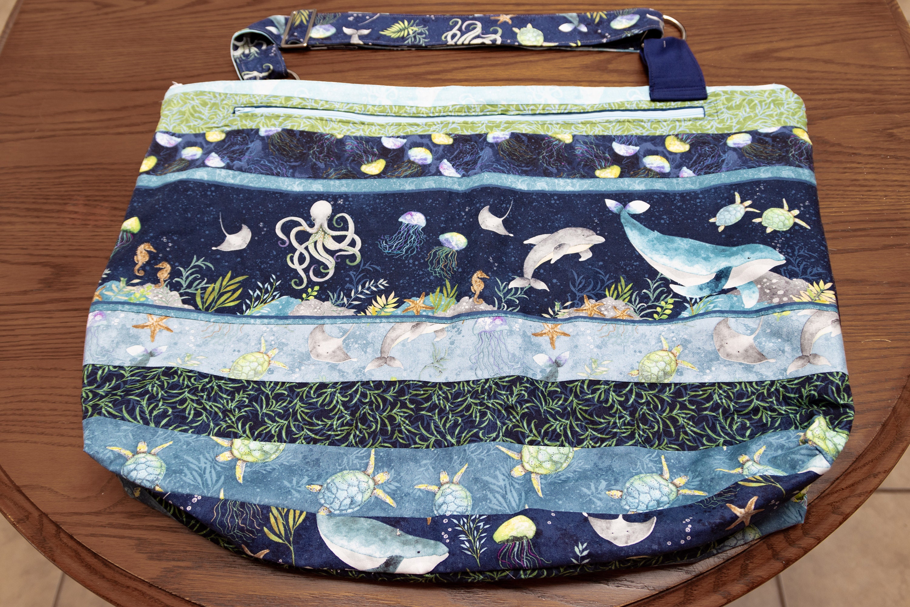 Under the Sea Tote Bag Tote Bag Sea Animals Zippered - Etsy