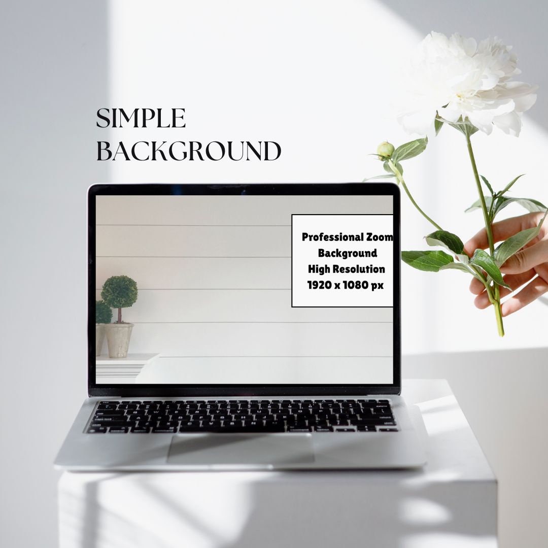 Simple Virtual Background for Meetings, Zoom Call Backgrounds- White ...