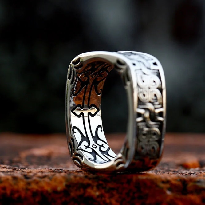 Totem Ring | Stainless Steel - Etsy