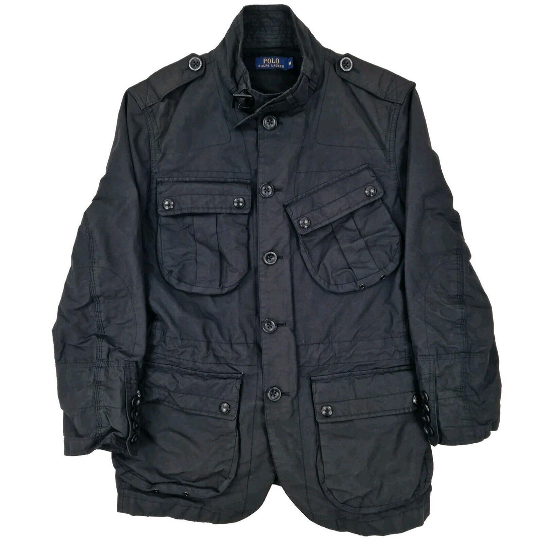 Polo Ralph Lauren Field Jacket Black Men's Medium - Etsy