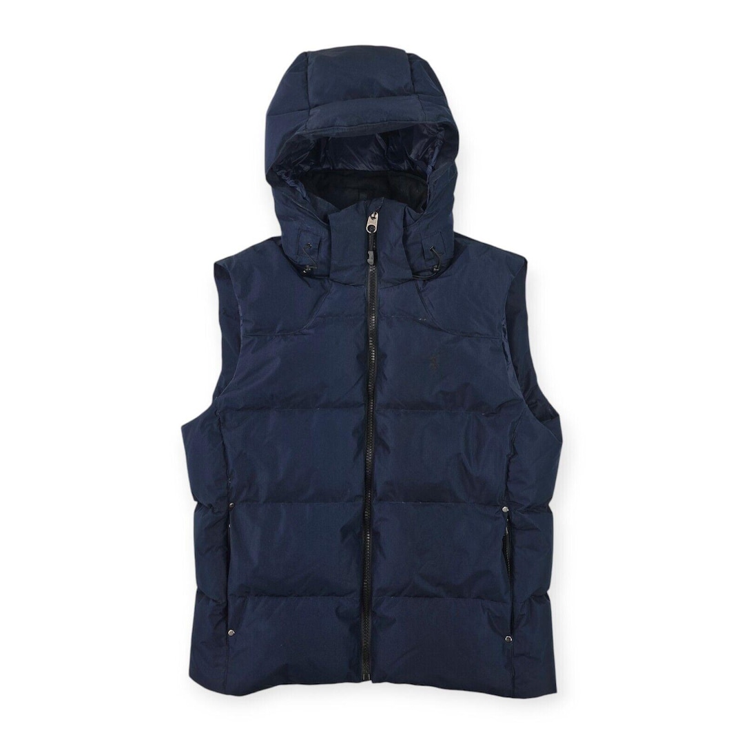 Polo Ralph Lauren Tyrol Ripstop Down Puffer Gilet Jacket Blue Men's ...