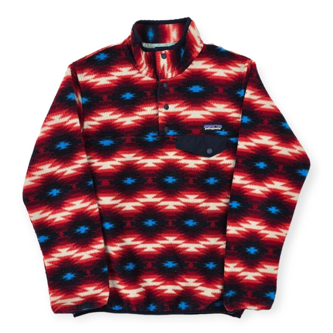 Patagonia Synchilla Snap-t Crazy Pattern Fleece Women's Small - Etsy
