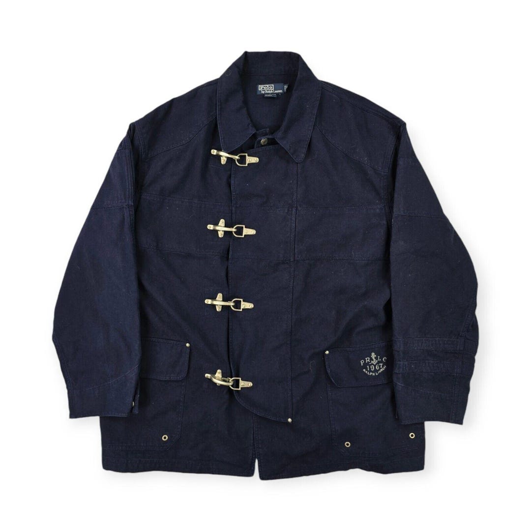 Polo Ralph Lauren Vintage Fireman Clasp Jacket Blue Men's XL - Etsy