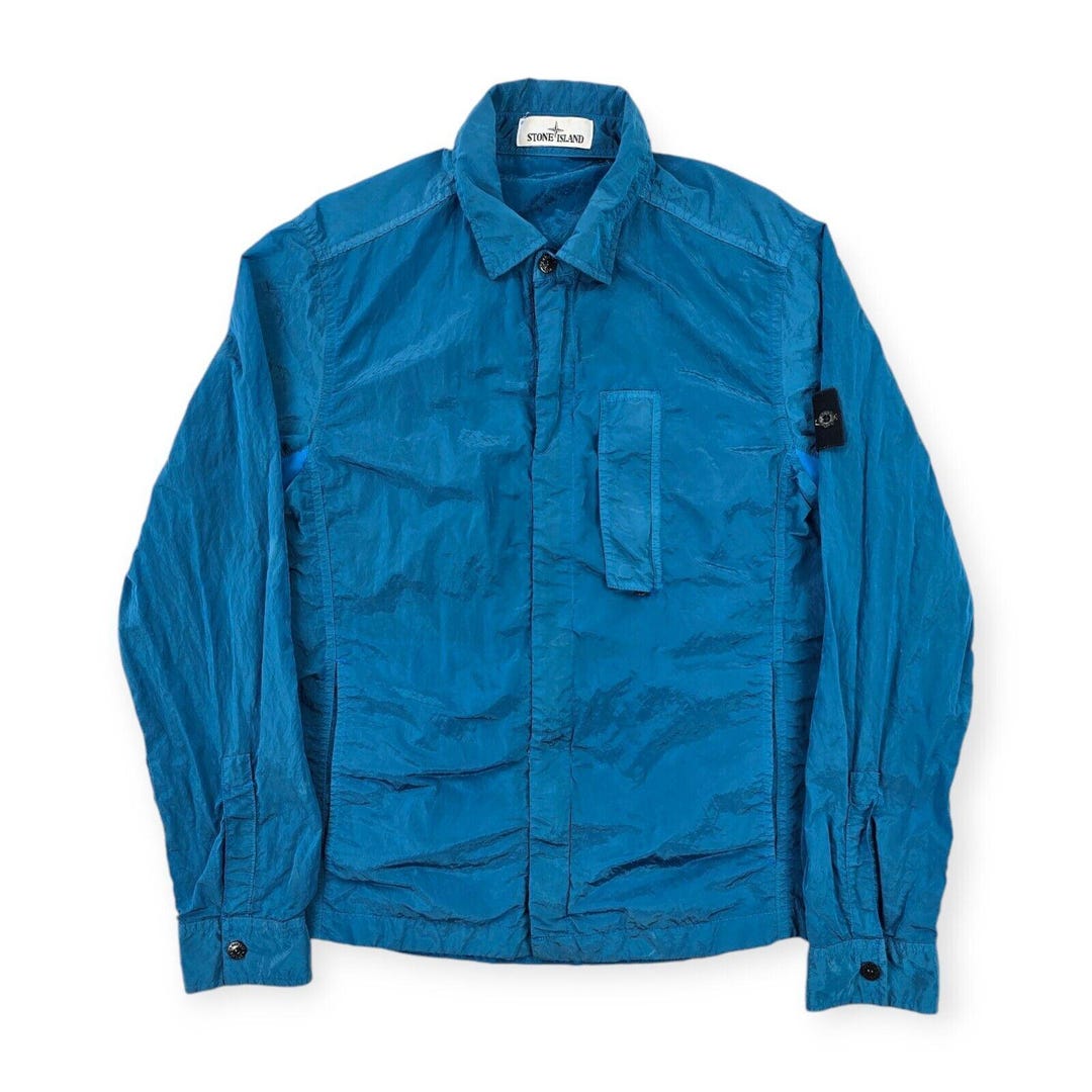 Stone Island Nylon Metal Shimmer Overshirt Jacket Blue Men's Small - Etsy