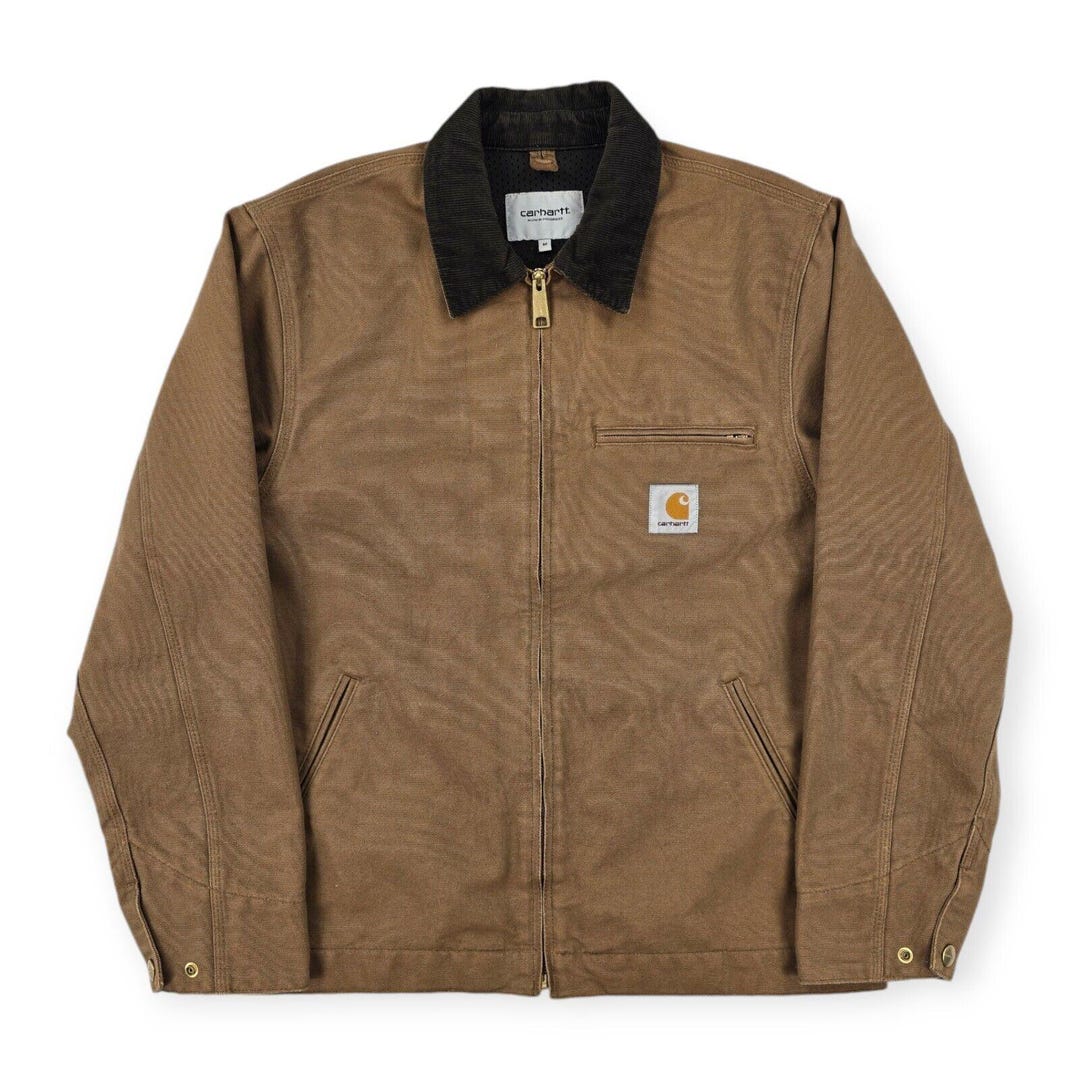 Carhartt WIP Detroit Mesh Lined Jacket Brown Men's Medium - Etsy