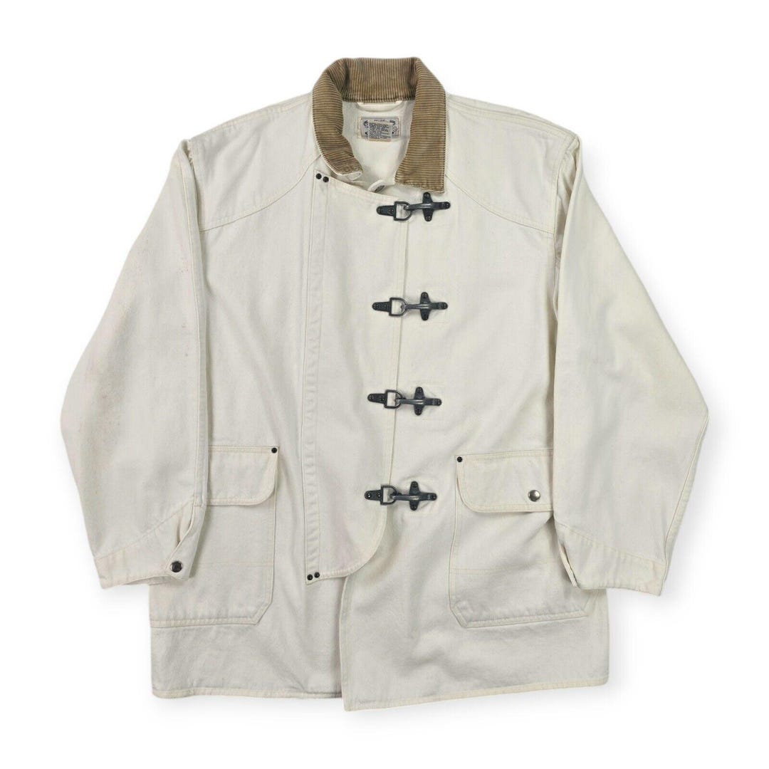 Polo Ralph Lauren Vintage Fireman Clasp Jacket White Men's Large - Etsy