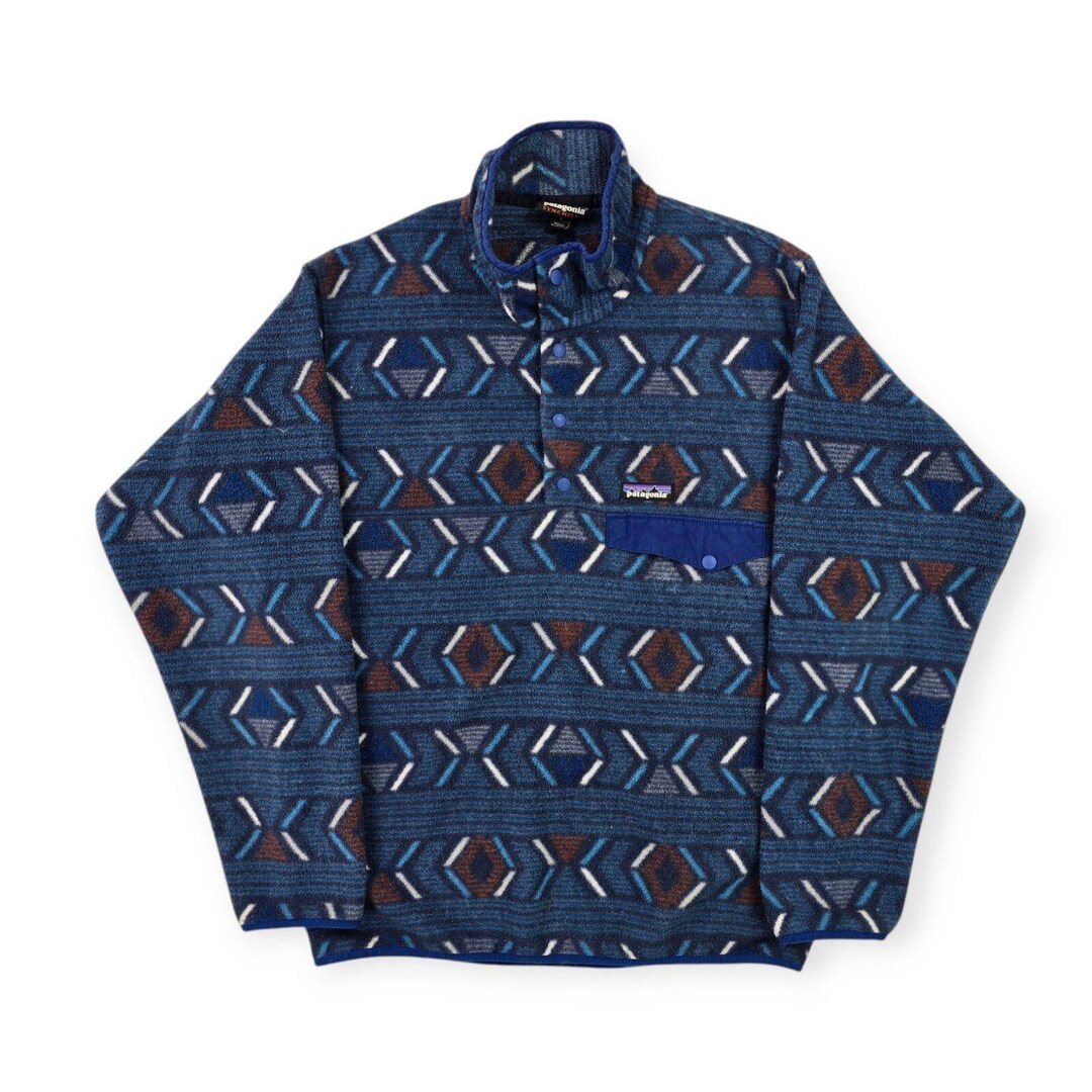 Patagonia Synchilla Snap-t Crazy Pattern Fleece Men's Small - Etsy