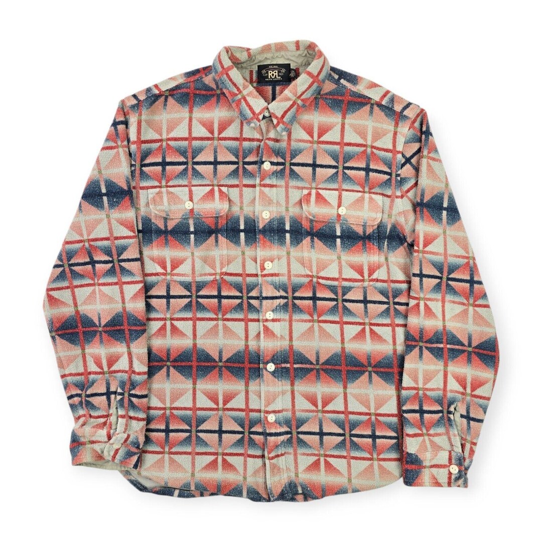 RRL Ralph Lauren Southwestern Navajo Aztec Overshirt Men's Large - Etsy