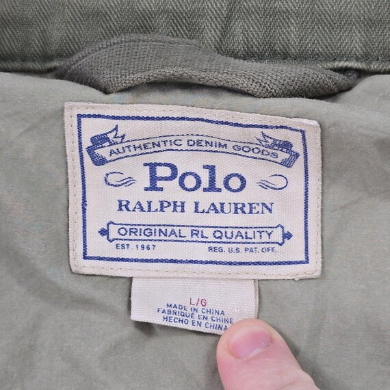 Polo Ralph Lauren Military Patch Field Jacket Green M… - Gem