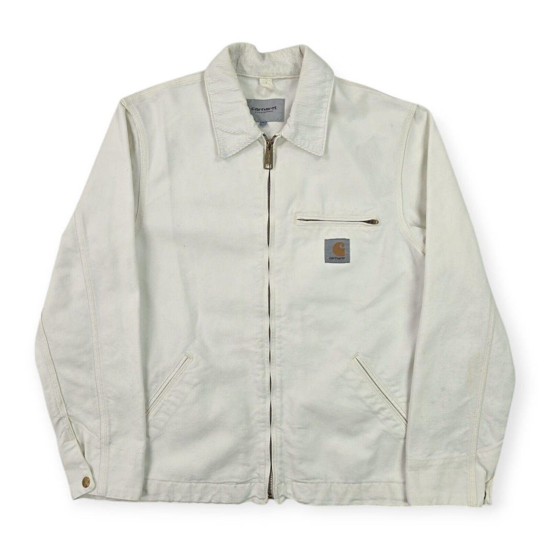 Carhartt WIP Detroit Bomber Jacket White Men's Medium - Etsy