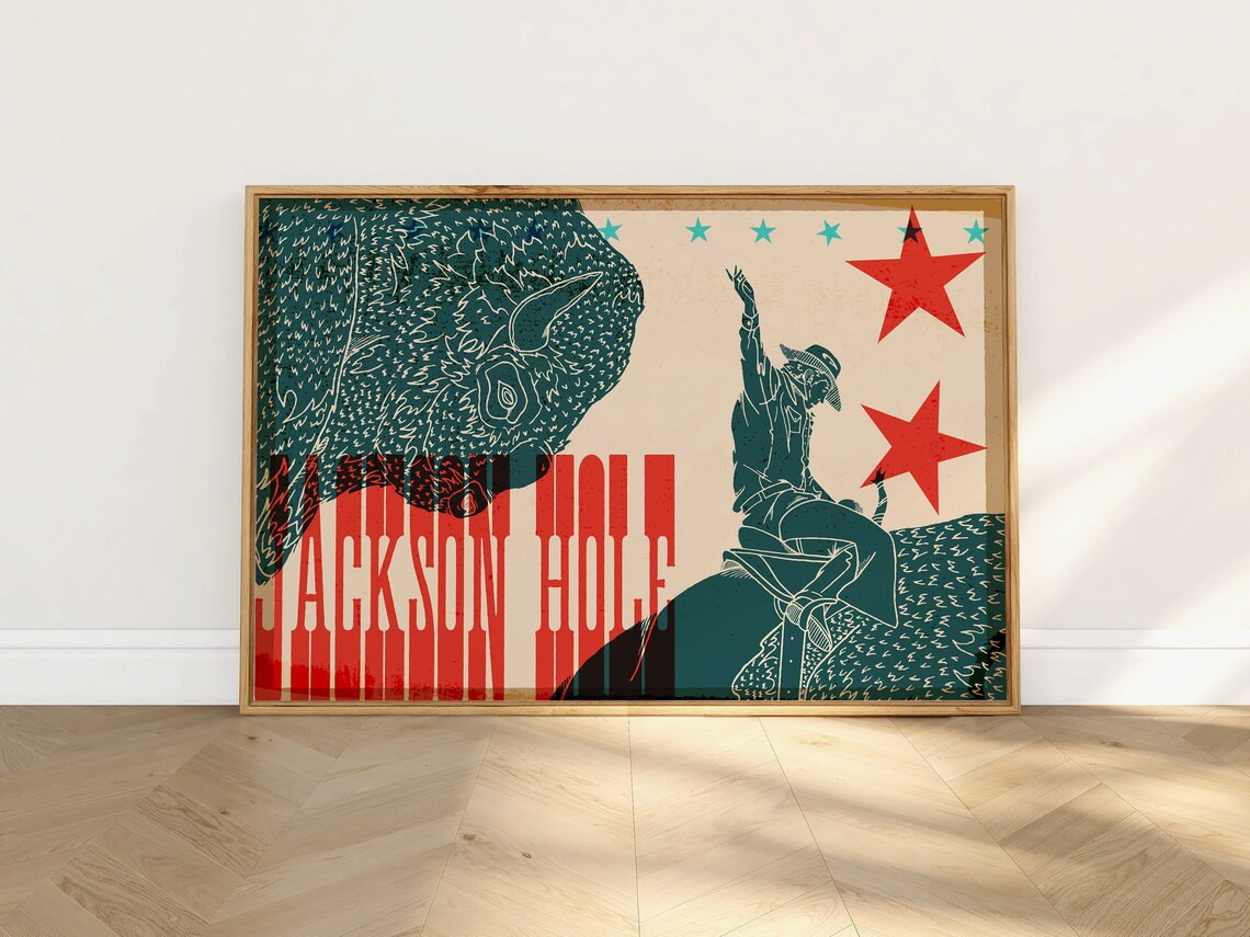 Jackson Hole Alt Horizontal Poster - Etsy