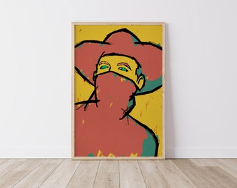 Cinematic Bandit Queen Poster – Western Art, Semi-glossy Finish ...
