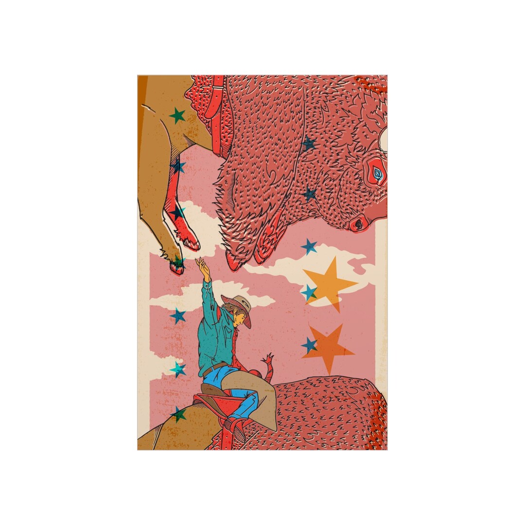 Buffalo Rider Vertical Alt Poster - Etsy