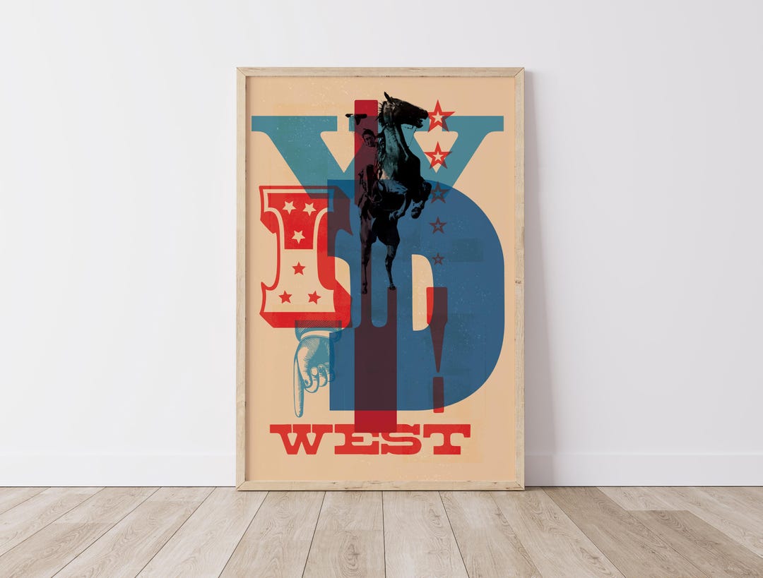 Wild West Poster 2 - Etsy