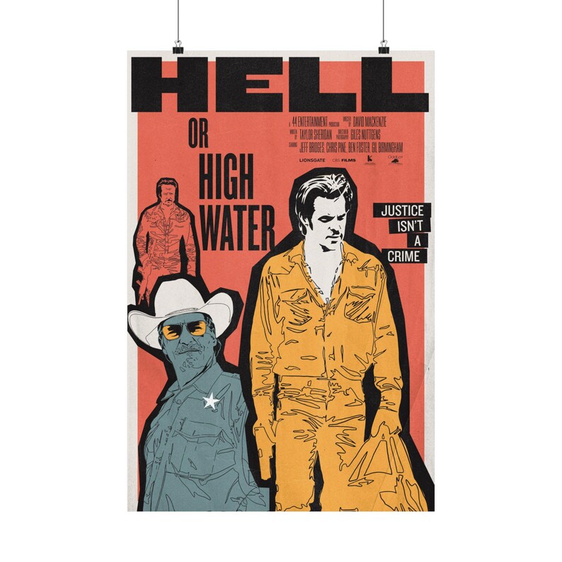Hell or High Water Poster 1 - Etsy