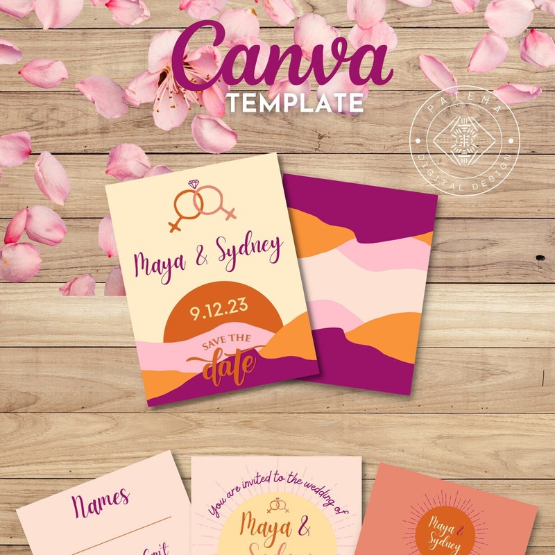 Lesbian Wedding Invitation - Etsy