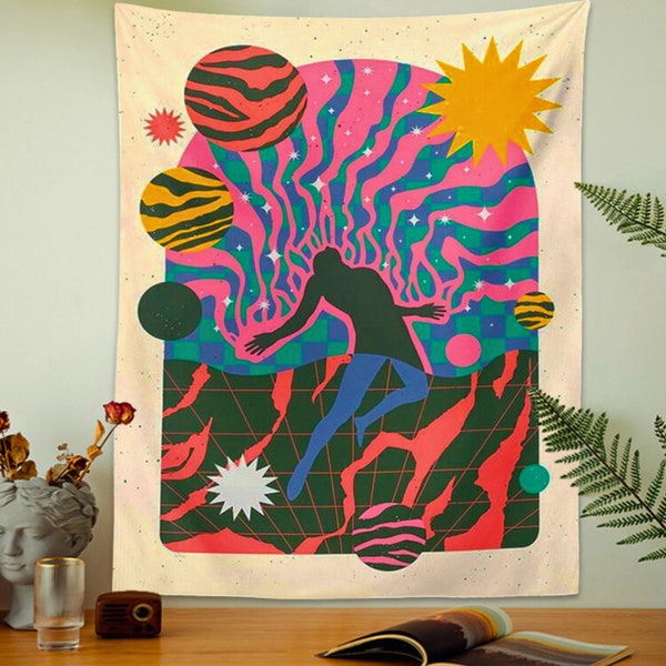 Psychedelic Tapestry - Etsy