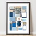 Blank Matchbox Print | Blue and White Matchbox Print | DIY Matchbox ...