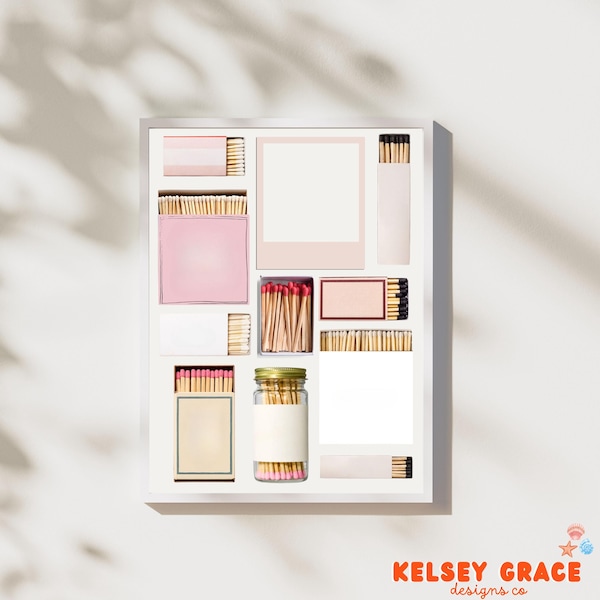 Matchbox Collage Template - Etsy