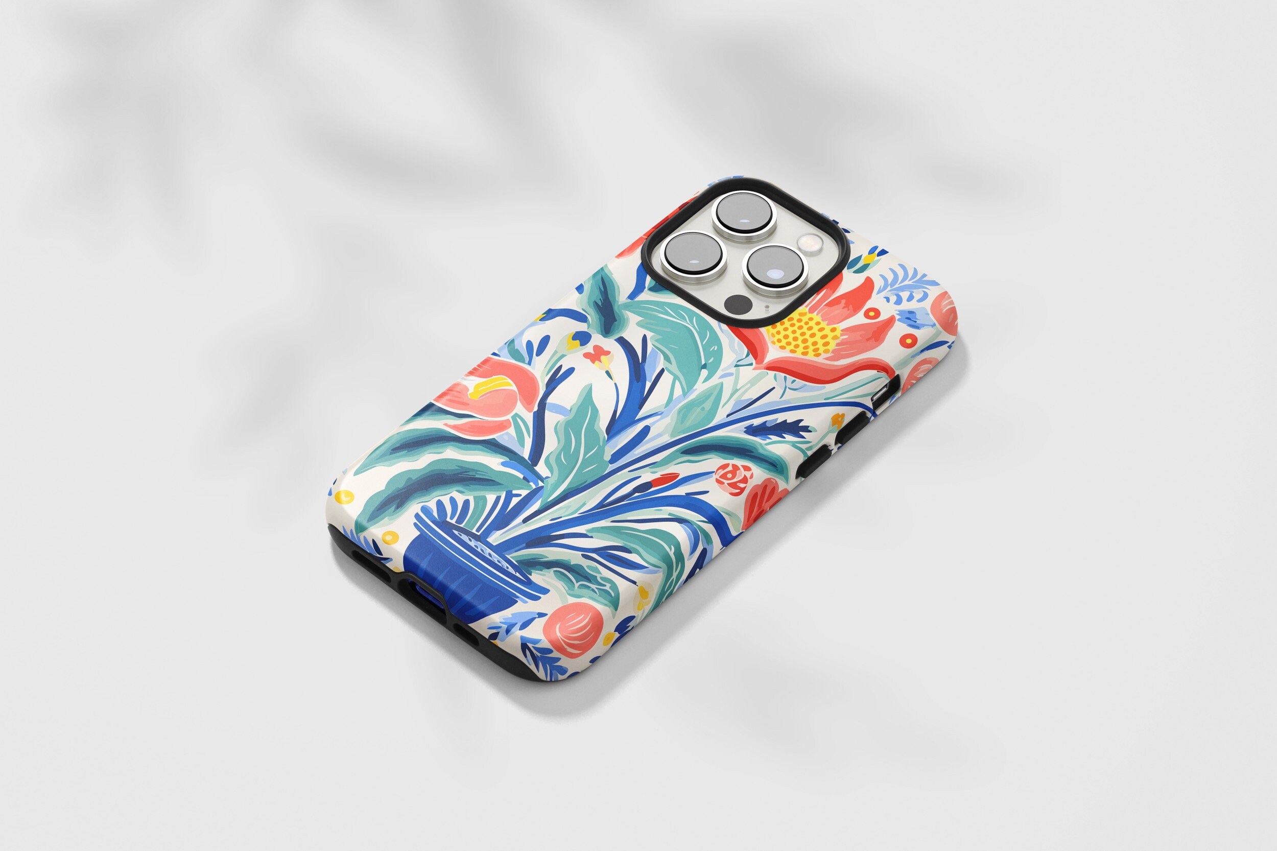 Mediterranean Flowers Italian Maiolica Phone Case Luxury - Etsy