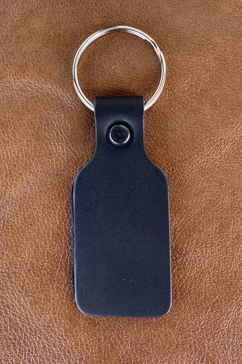 Blank Leather Key Fob With Divot Tool, Leather Keyring for Laser ...