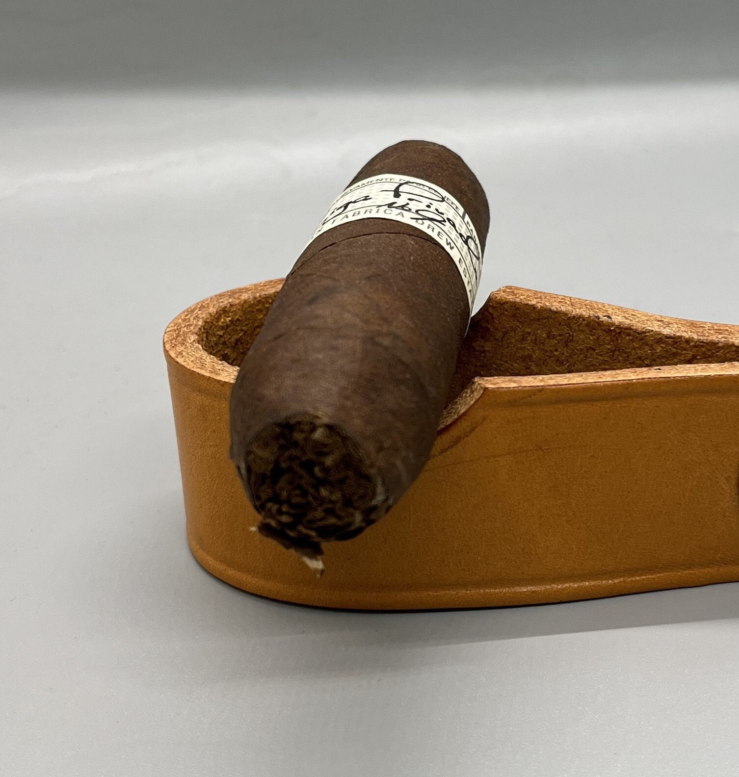 Shotgun Shell Button Pipe / Cigar Stand, Hermann Oak Leather W/WO Cigar ...