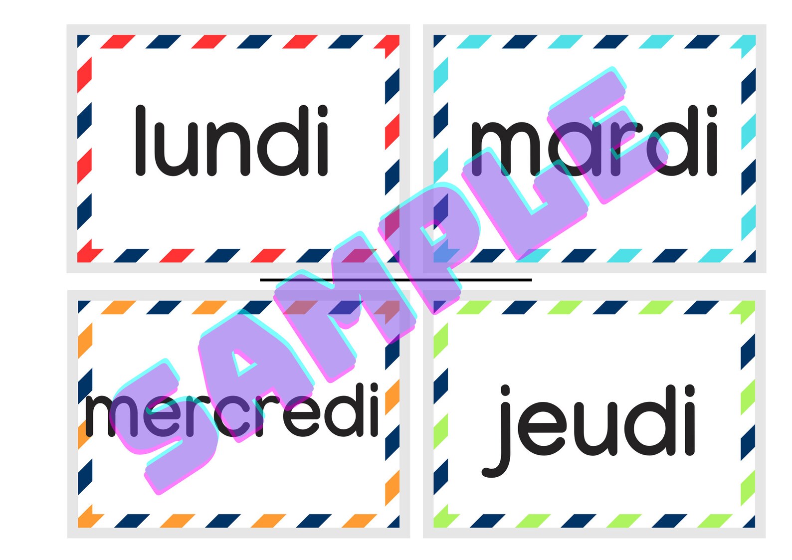 French Vocabulary Flash Cards for Beginners! - Etsy