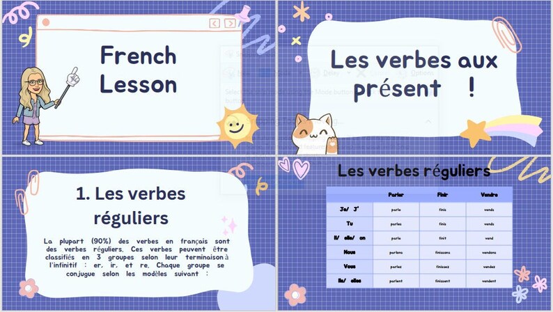 Complete French Verb Lesson - Etsy