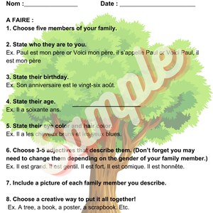 French Project Family Tree - Etsy