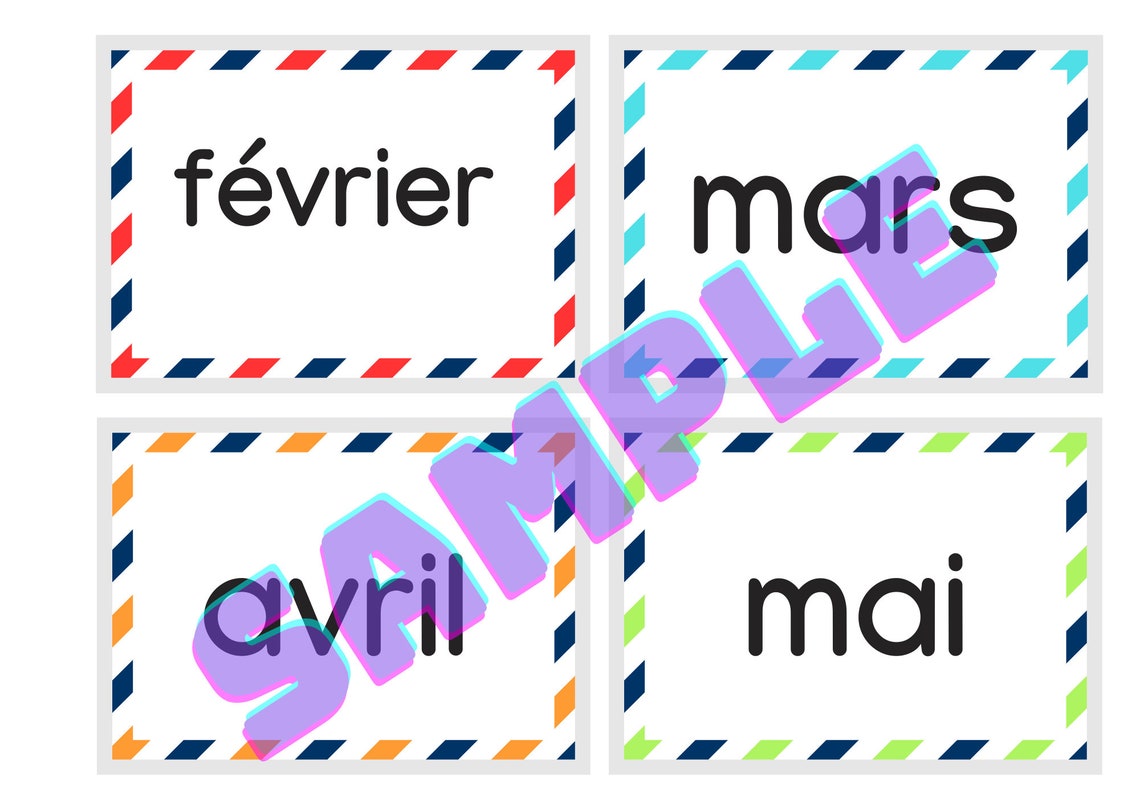 French Vocabulary Flash Cards for Beginners! - Etsy
