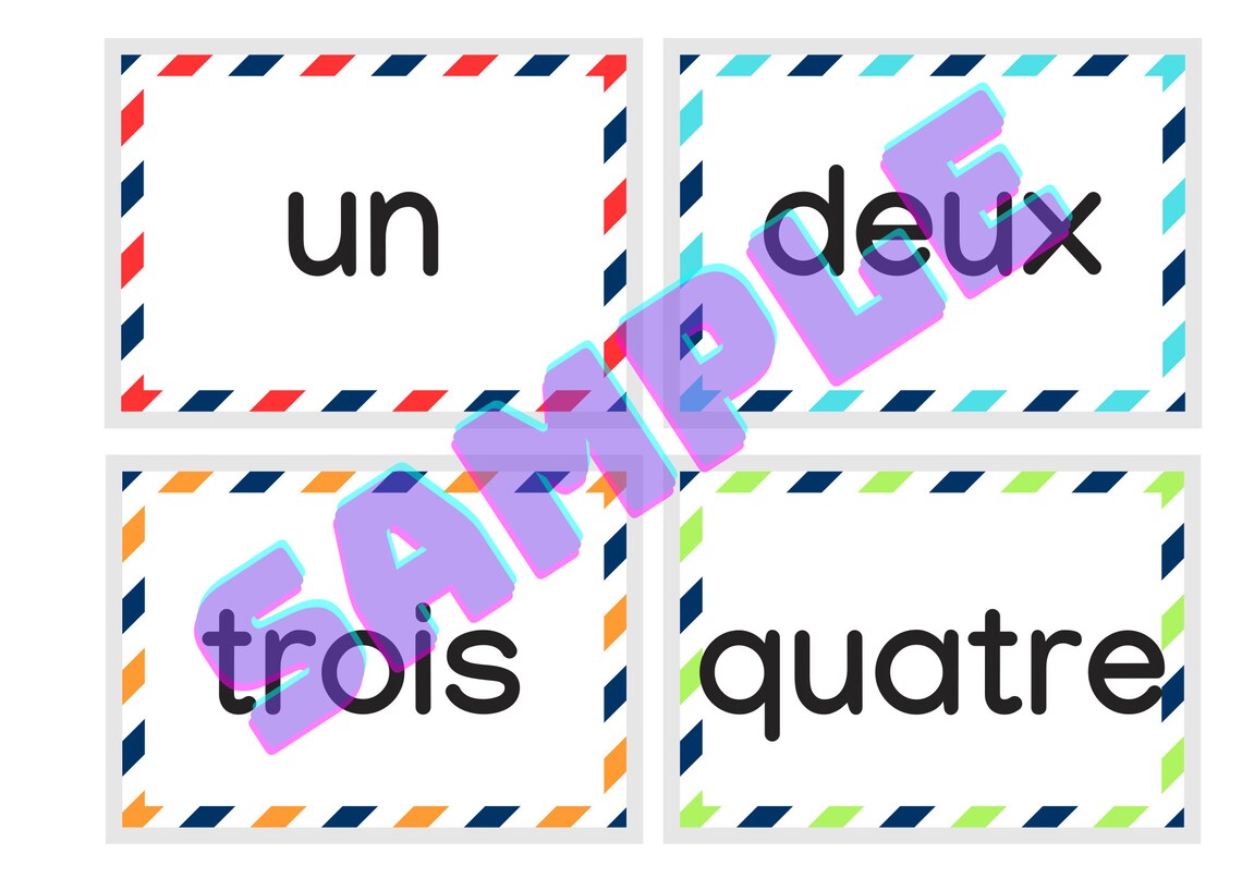French Vocabulary Flash Cards for Beginners! - Etsy