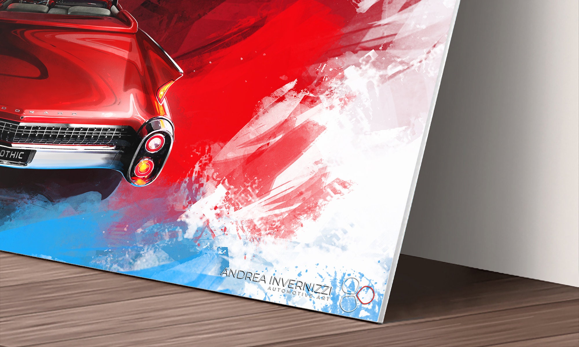 Cadillac Eldorado Artwork by Andrea Invernizzi - Modern Wall Art ...