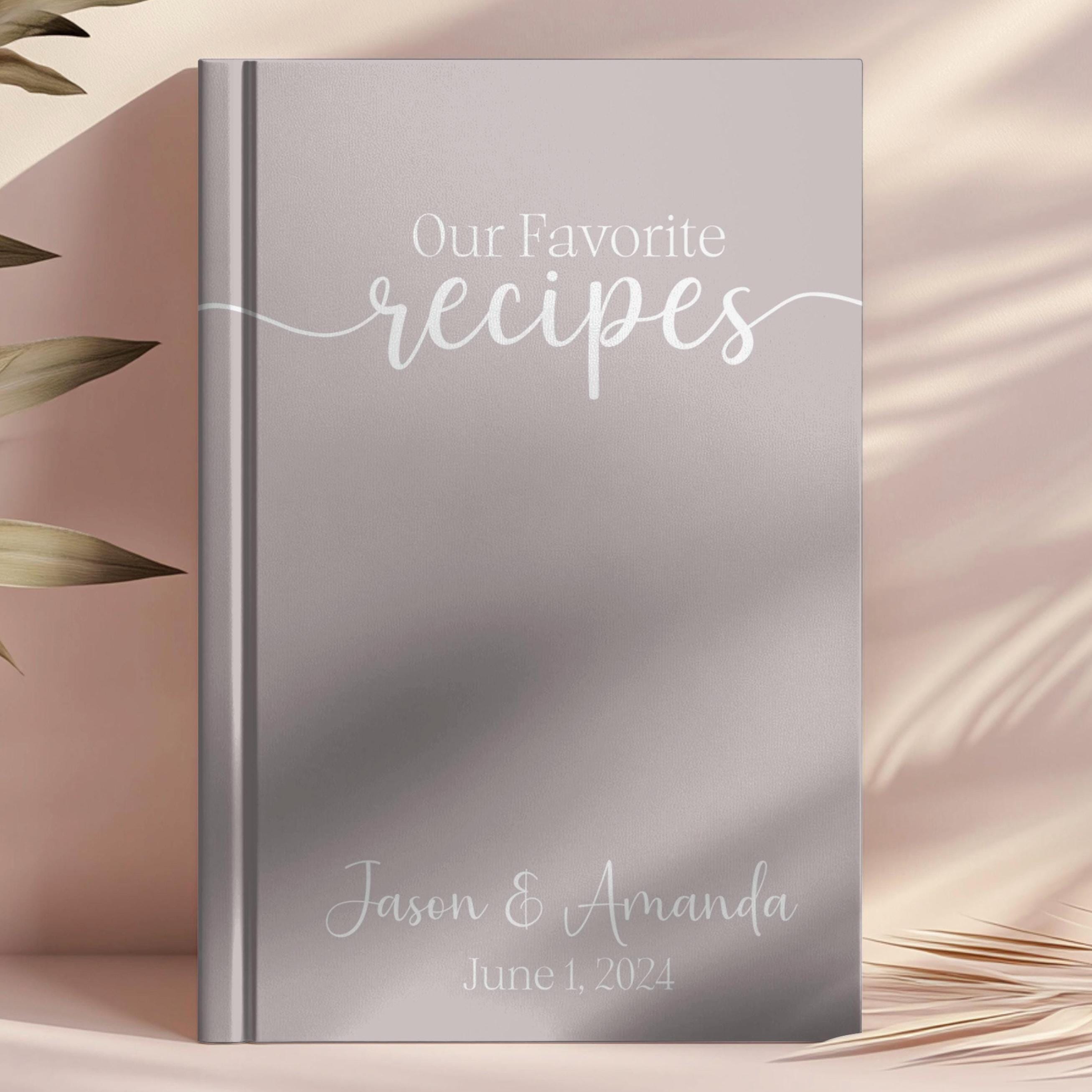 Personalized Recipe Journal for Newlyweds, Custom Cookbook for Family ...