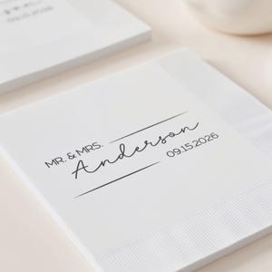 Personalized Wedding Napkins | Custom Cocktail Napkins With Names ...