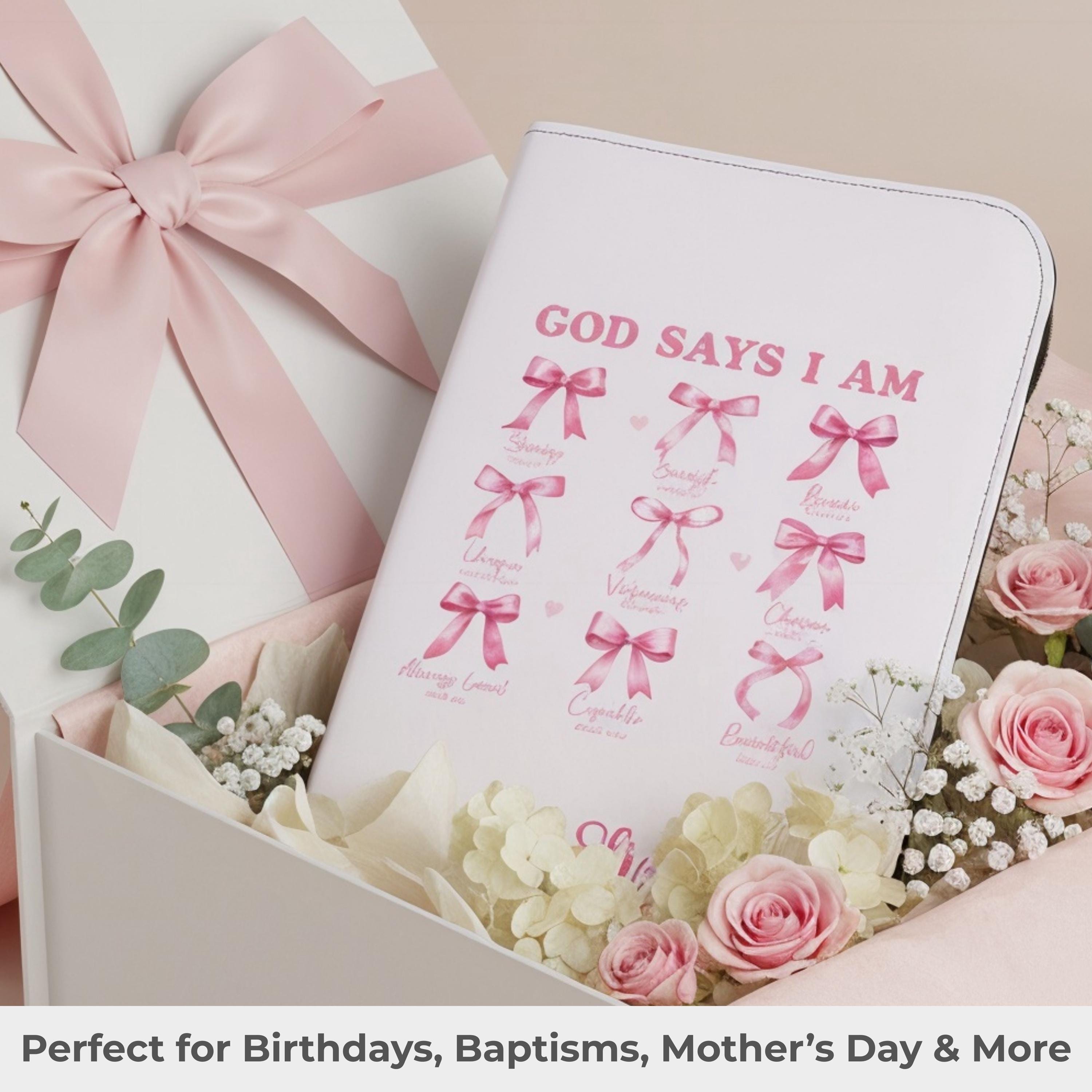 Personalized Pink Bible Cover With Inspirational Quotes | Christian ...